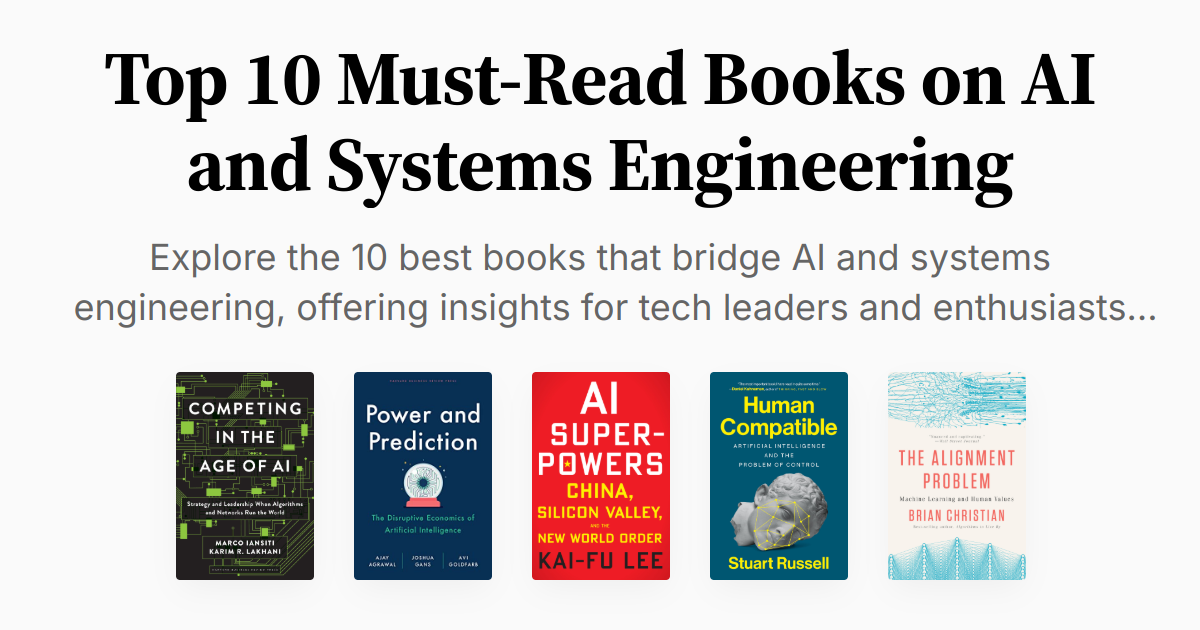 Top 10 Must-Read Books on AI and Systems Engineering | Summary & Audio