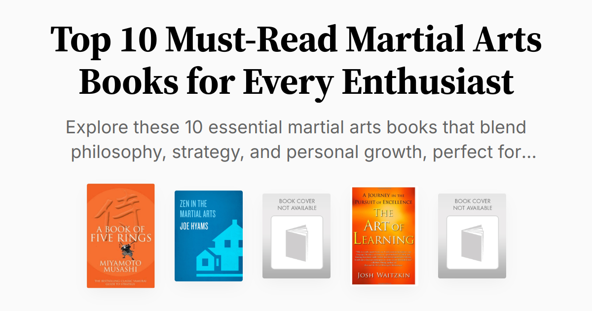 Top 10 Must-Read Martial Arts Books for Every Enthusiast | Summary & Audio