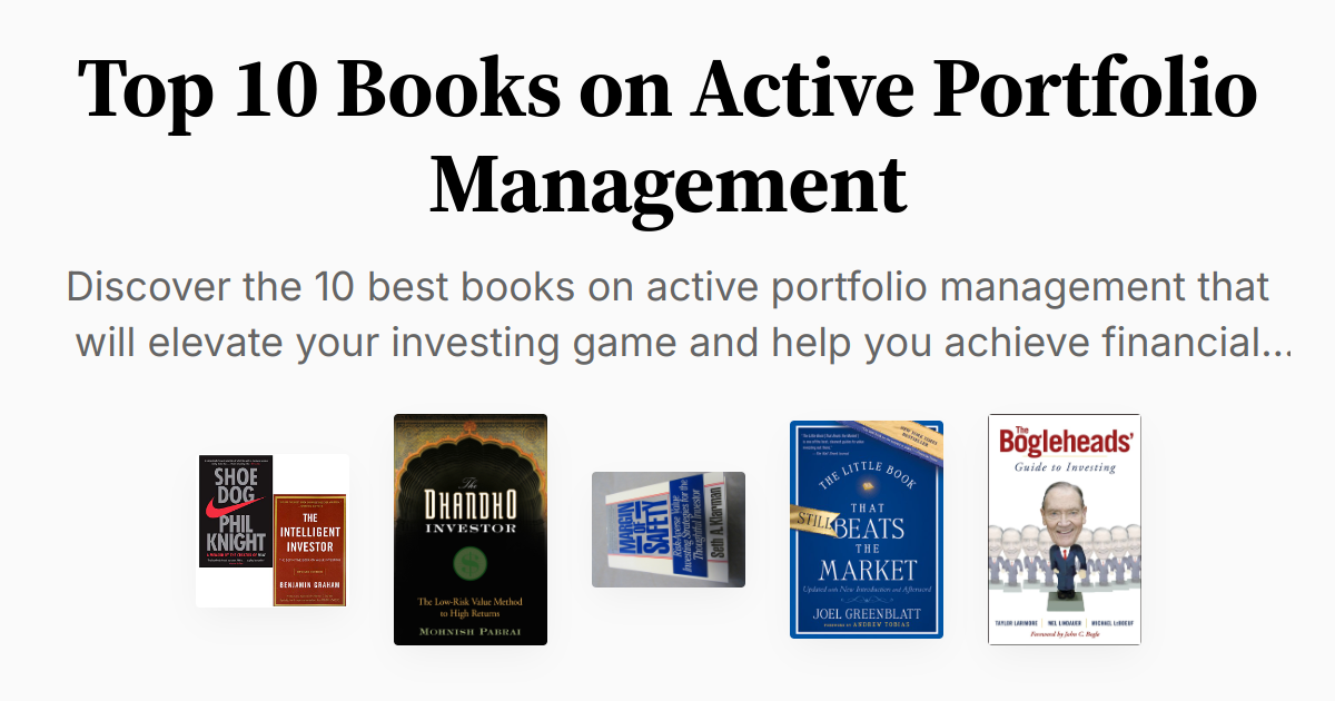 Top 10 Books on Active Portfolio Management | Summary & Audio
