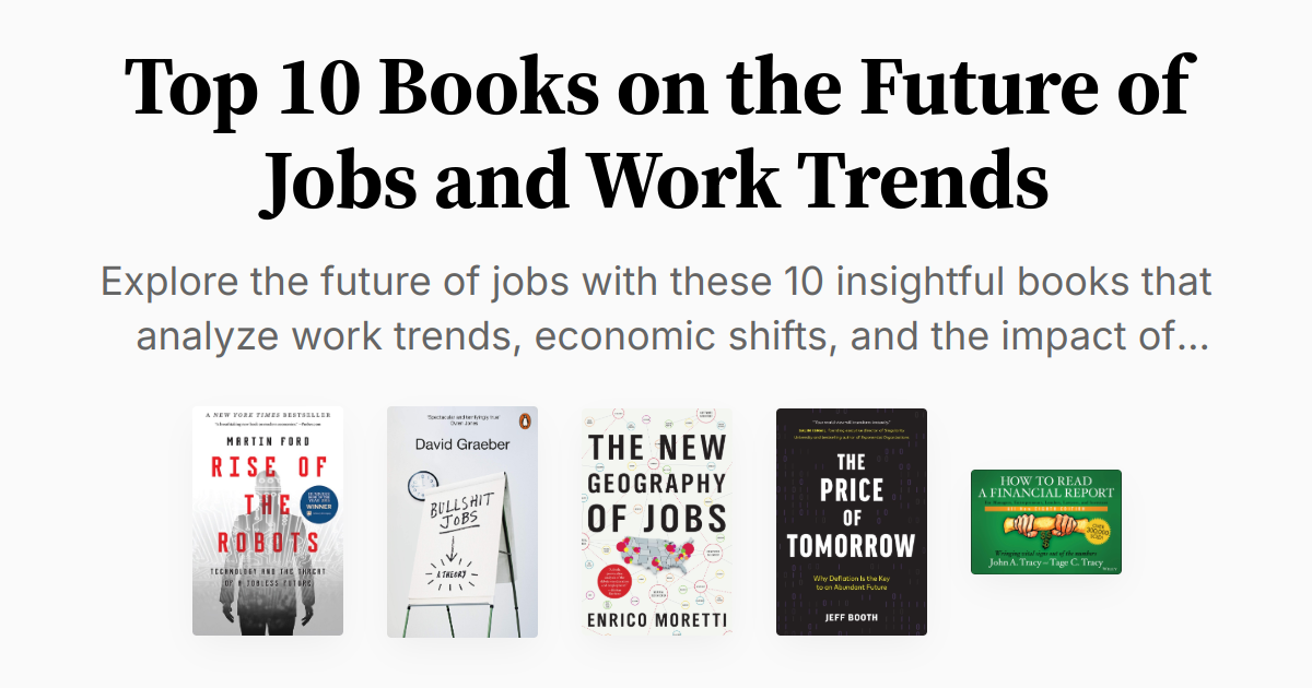 Top 10 Books on the Future of Jobs and Work Trends | Summary & Audio