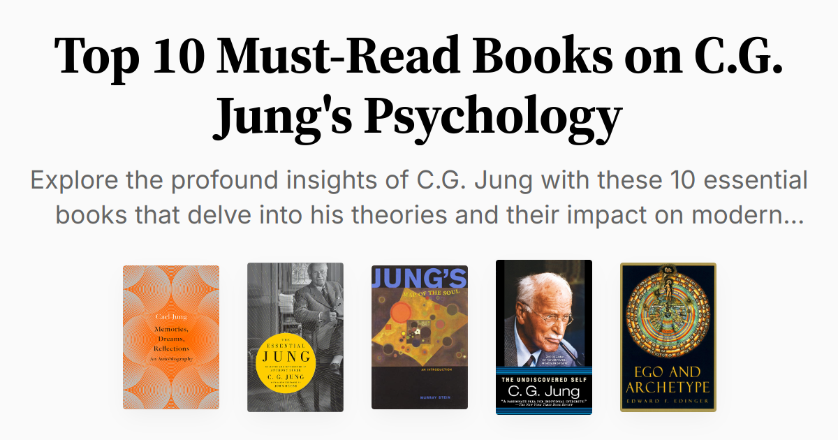 Top 10 Must-Read Books on C.G. Jung's Psychology | Summary & Audio