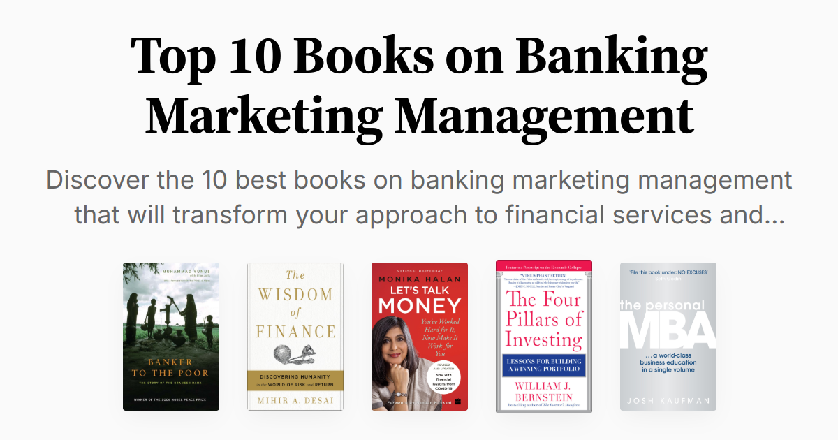 Top 10 Books on Banking Marketing Management | Summary & Audio
