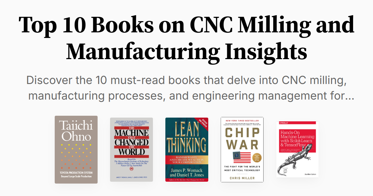 Top 10 Books on CNC Milling and Manufacturing Insights | Summary & Audio