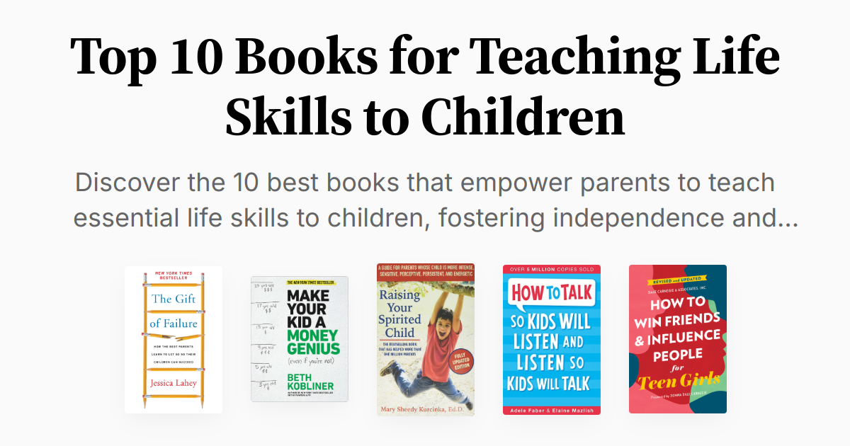 Top 10 Books for Teaching Life Skills to Children | Summary & Audio