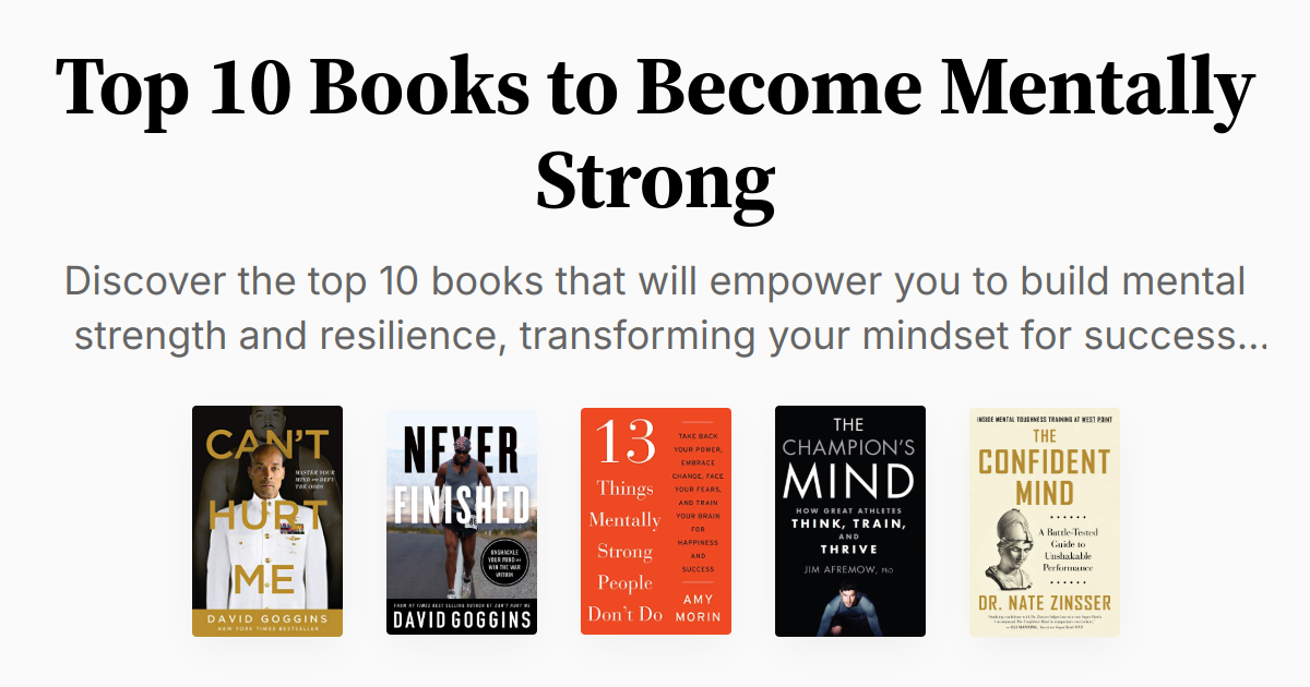 Top 10 Books to Become Mentally Strong | Summary & Audio