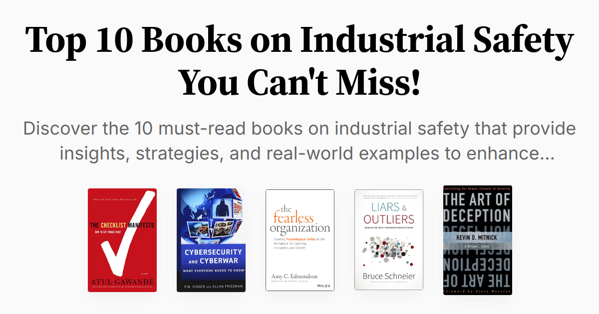 Top 10 Books on Industrial Safety You Can't Miss! | Summary & Audio