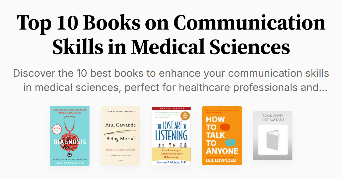 Top 10 Books on Communication Skills in Medical Sciences | Summary & Audio