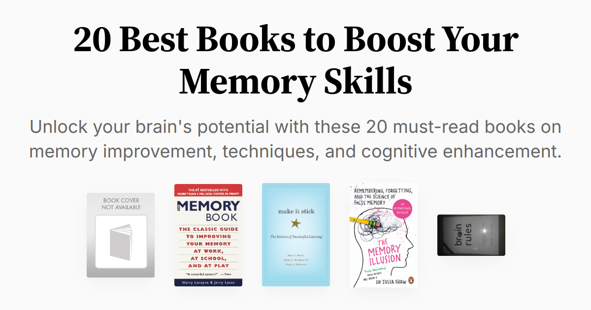 20 Best Books to Boost Your Memory Skills | Summary & Audio