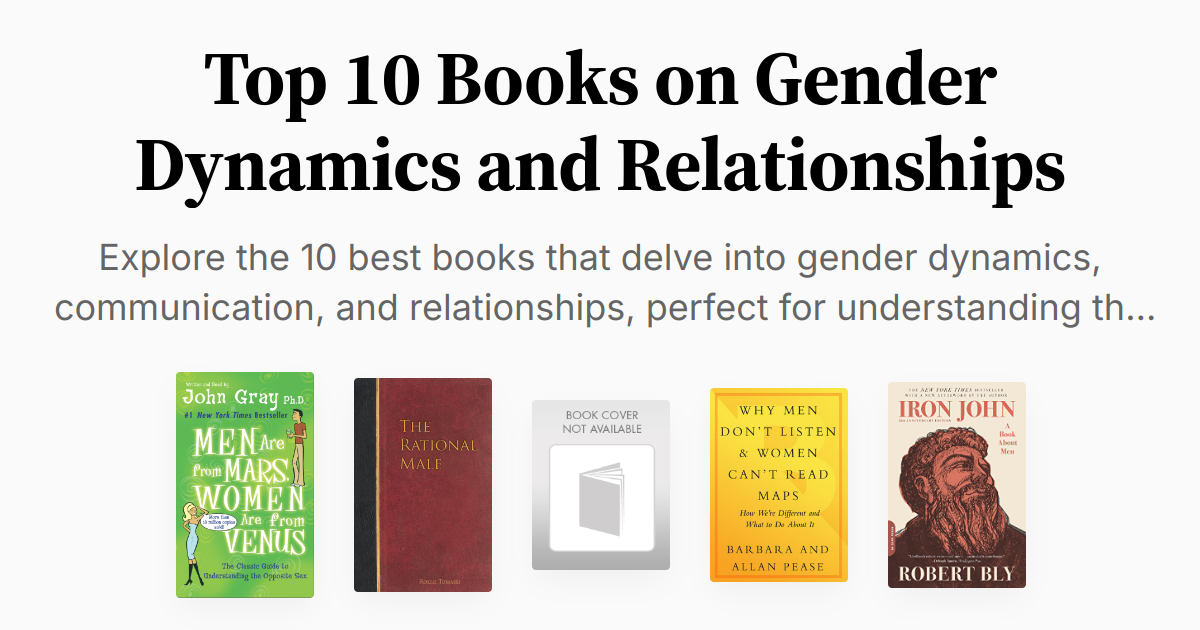 Top 10 Books on Gender Dynamics and Relationships | Summary & Audio
