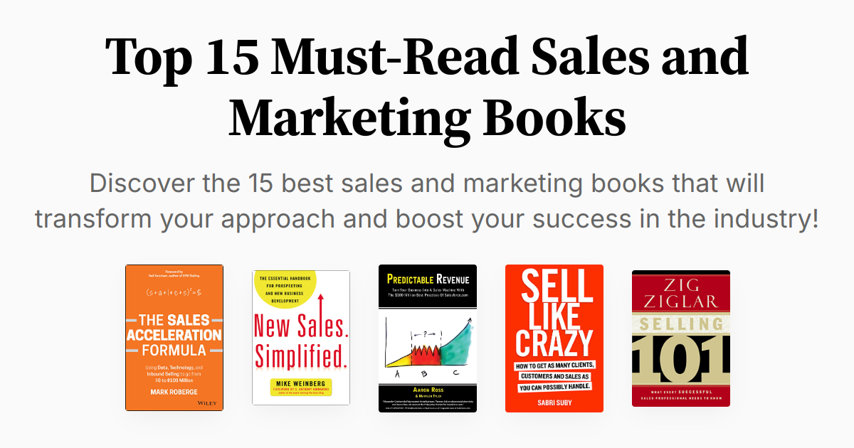 Top 15 Must-Read Sales and Marketing Books | Summaries & Audio