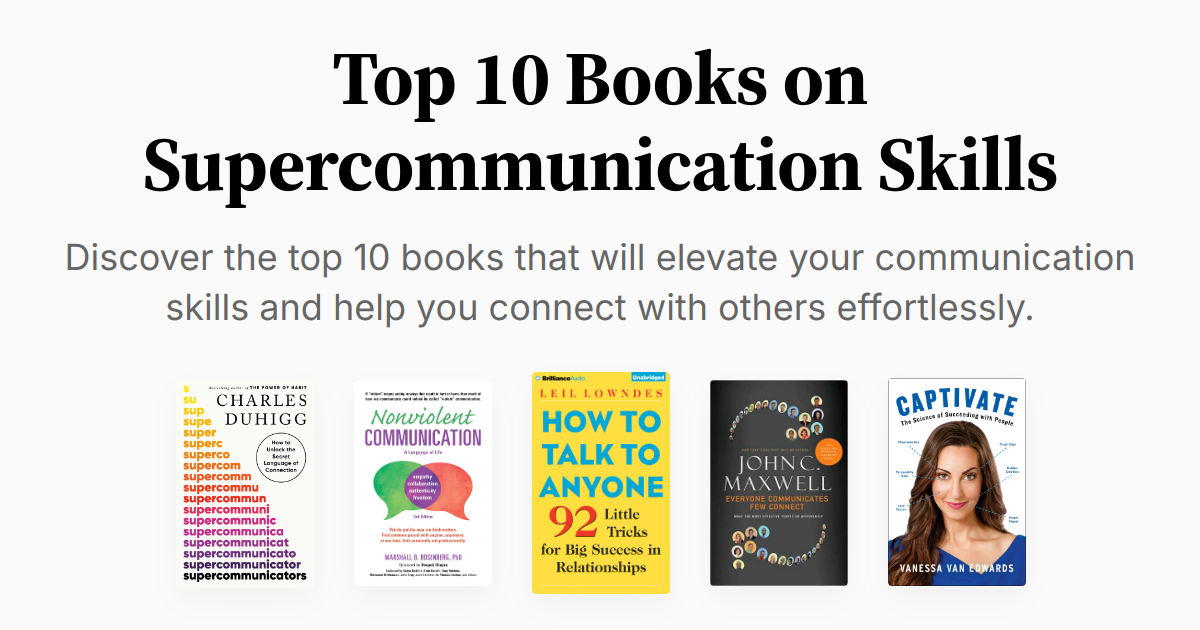 Top 10 Books on Supercommunication Skills | Summary & Audio
