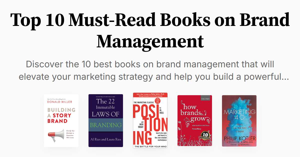 Top 10 Must-Read Books on Brand Management | Summary & Audio