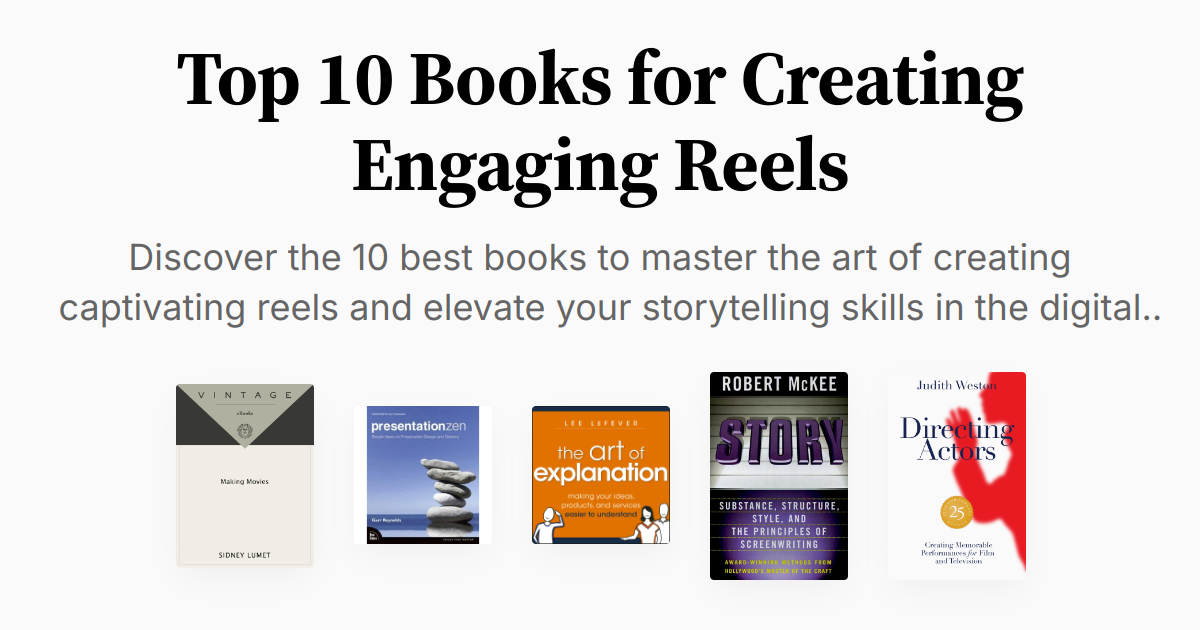 Top 10 Books for Creating Engaging Reels | Summary & Audio
