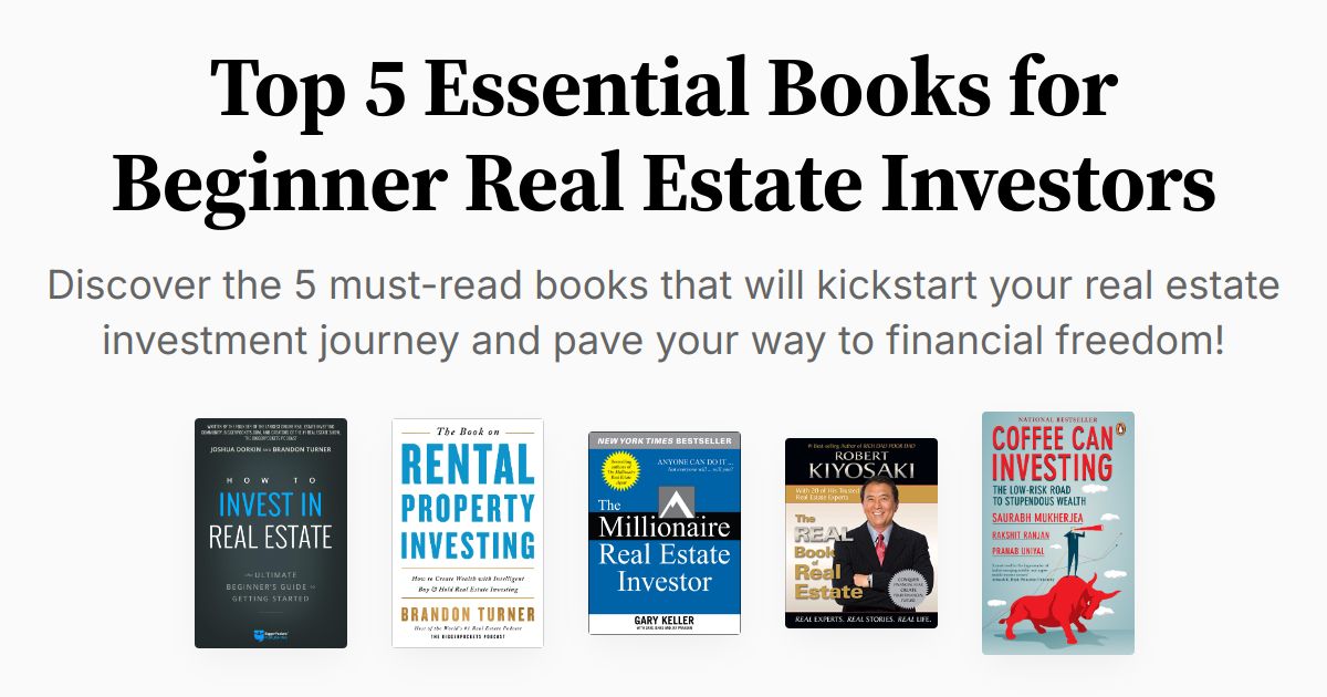 Top 5 Essential Books for Beginner Real Estate Investors | Summary & Audio