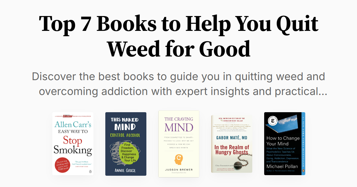 Top 7 Books to Help You Quit Weed for Good | Summary & Audio