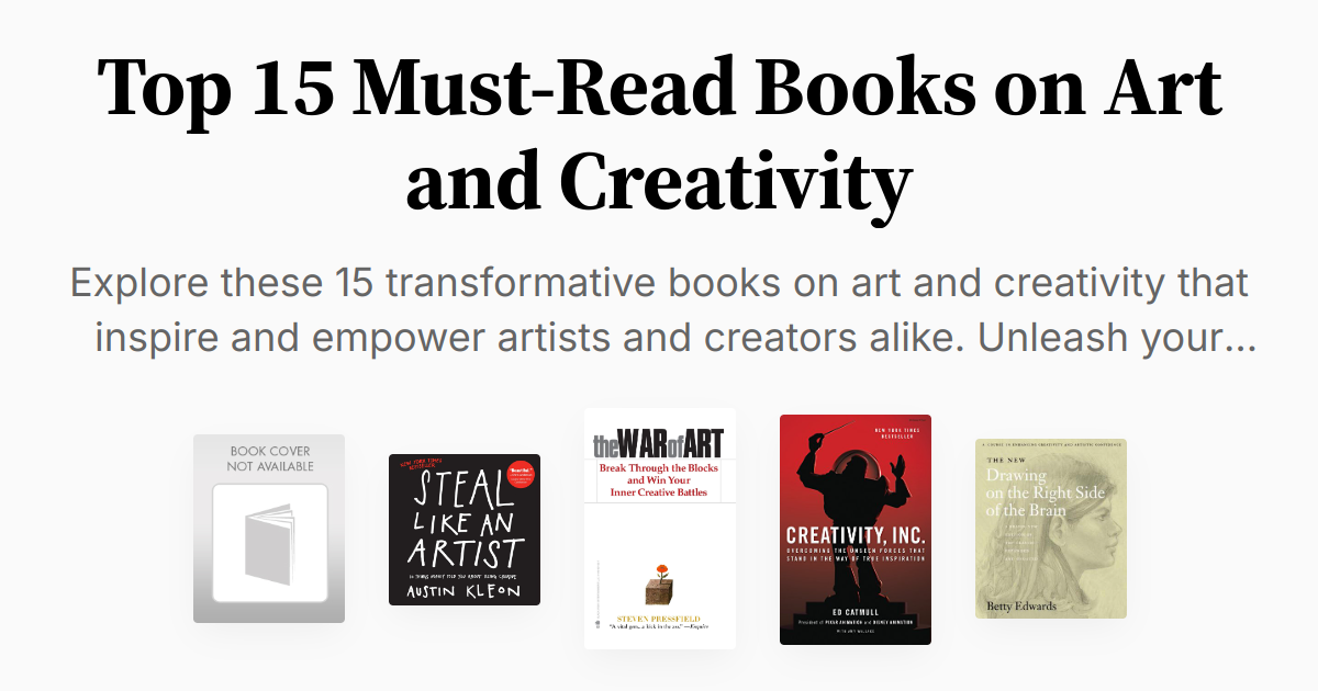 Top 15 Must-Read Books on Art and Creativity | Summaries & Audio