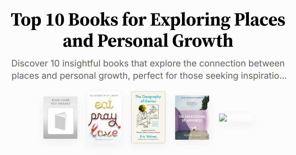 Top 10 Books for Exploring Places and Personal Growth | Summary & Audio