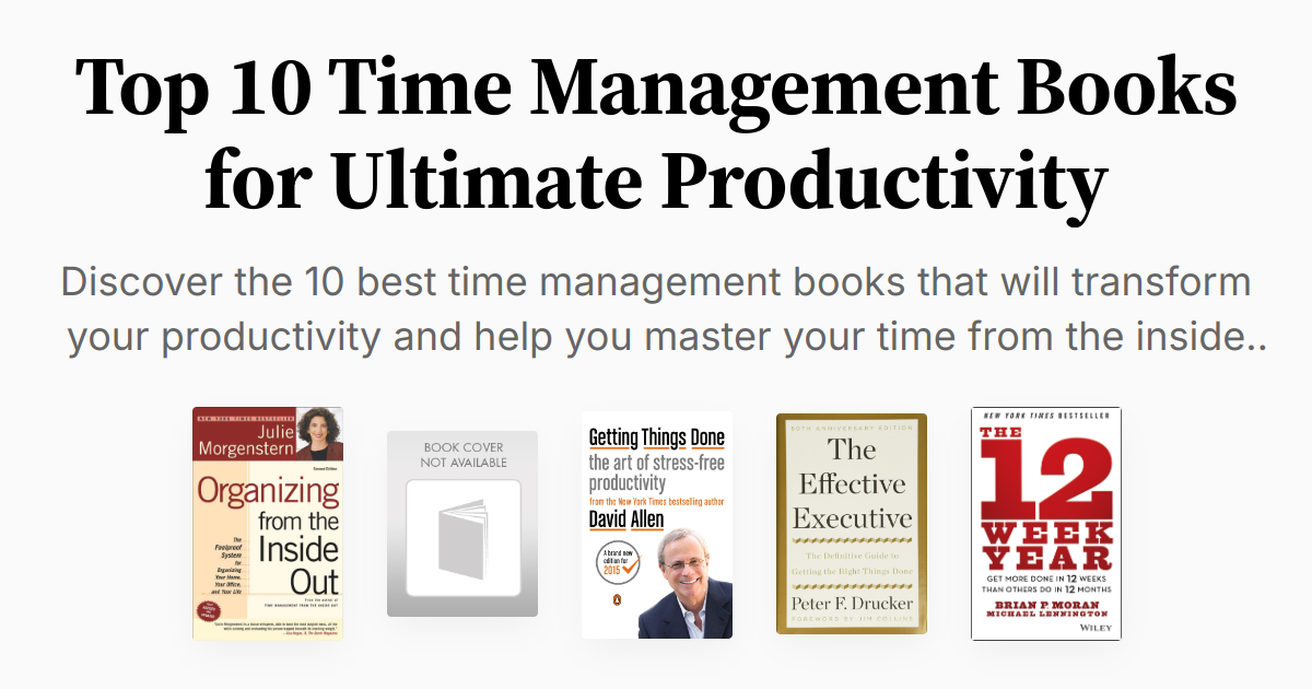 Top 10 Time Management Books for Ultimate Productivity | Summary & Audio