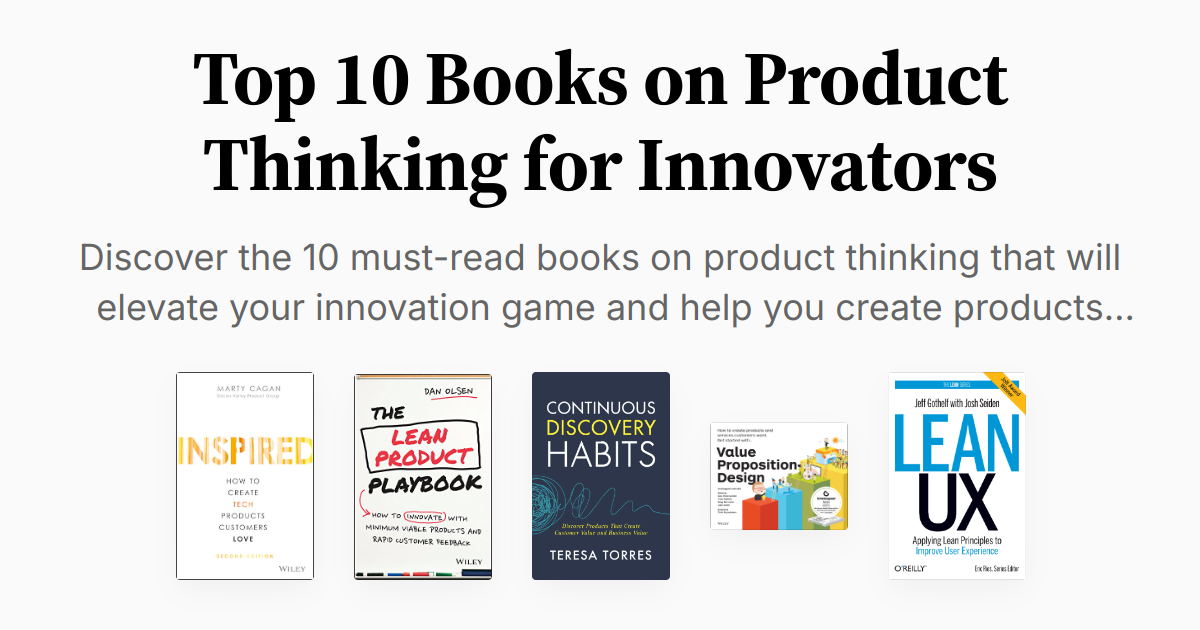 Top 10 Books on Product Thinking for Innovators | Summary & Audio