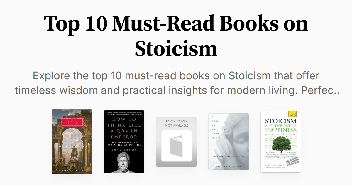 Top 10 Must-Read Books on Stoicism | Summary & Audio