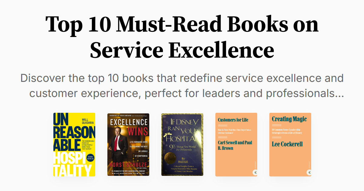 Top 10 Must-Read Books on Service Excellence | Summary & Audio