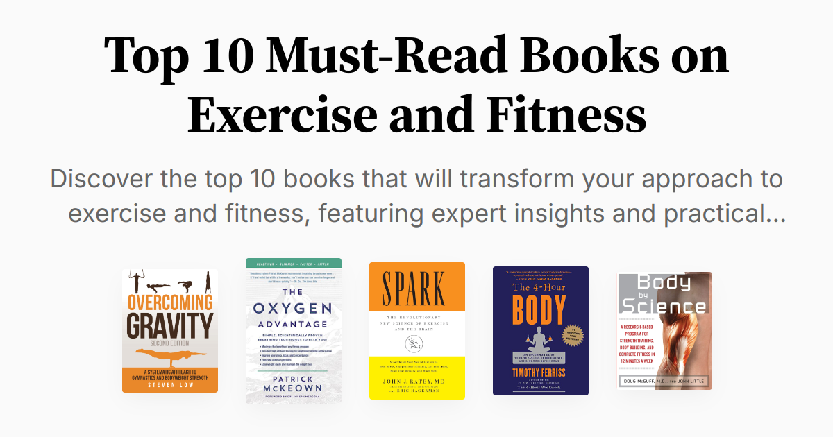 Top 10 Must-Read Books on Exercise and Fitness | Summary & Audio
