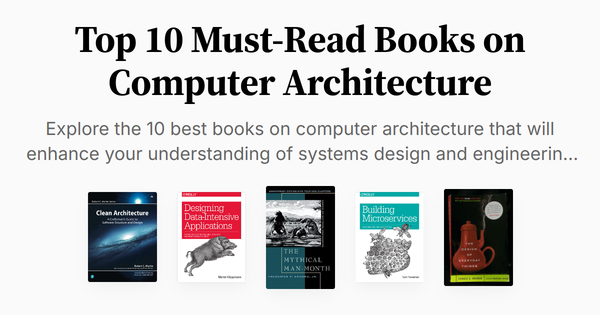 Top 10 Must-Read Books on Computer Architecture | Summary & Audio