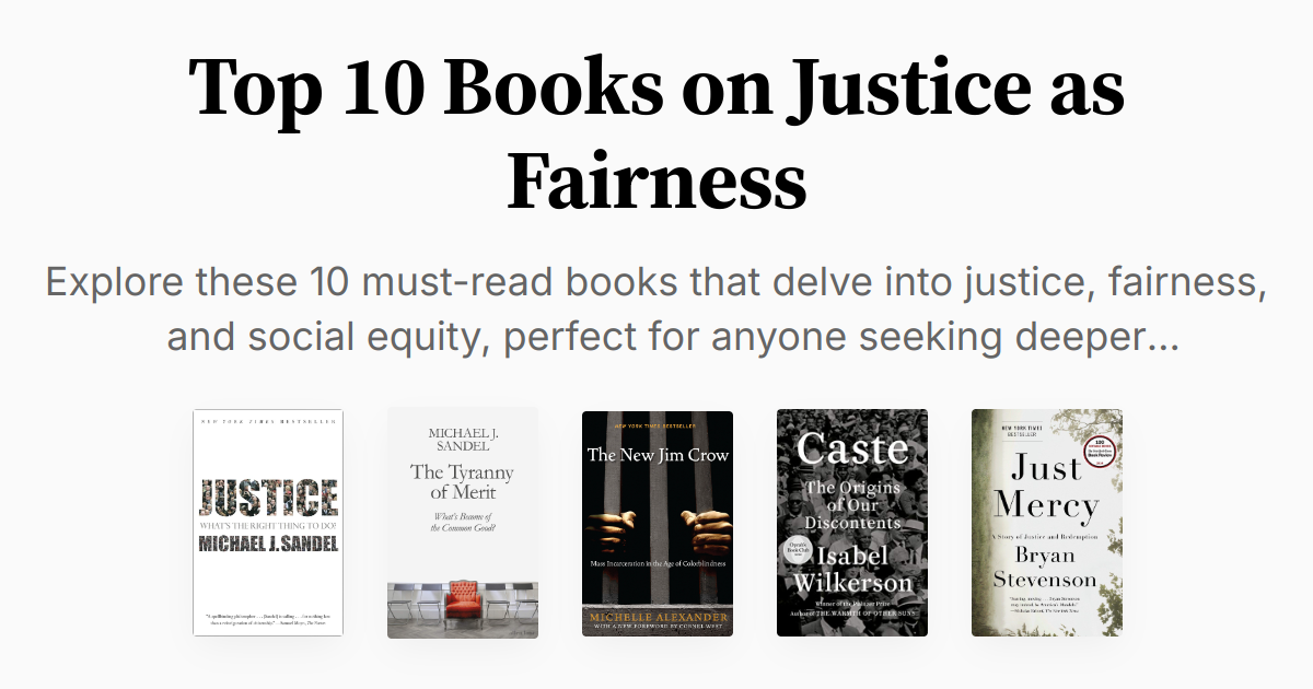 Top 10 Books on Justice as Fairness | Summary & Audio