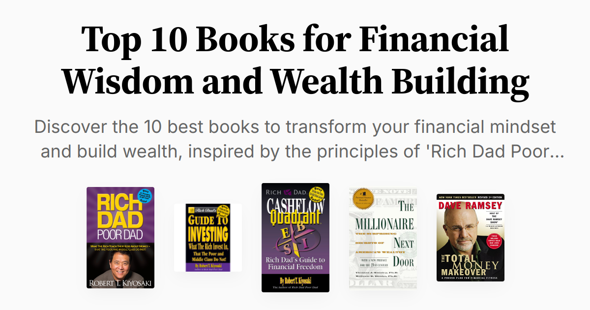 Top 10 Books for Financial Wisdom and Wealth Building | Summary & Audio