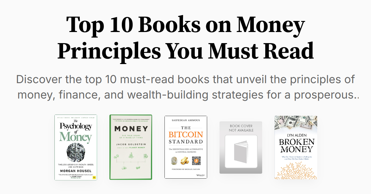 Top 10 Books on Money Principles You Must Read | Summary & Audio