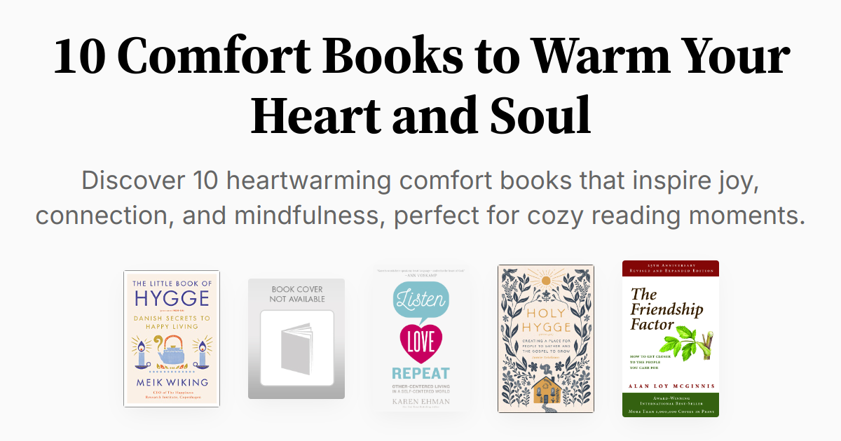 10 Comfort Books to Warm Your Heart and Soul | Summary & Audio