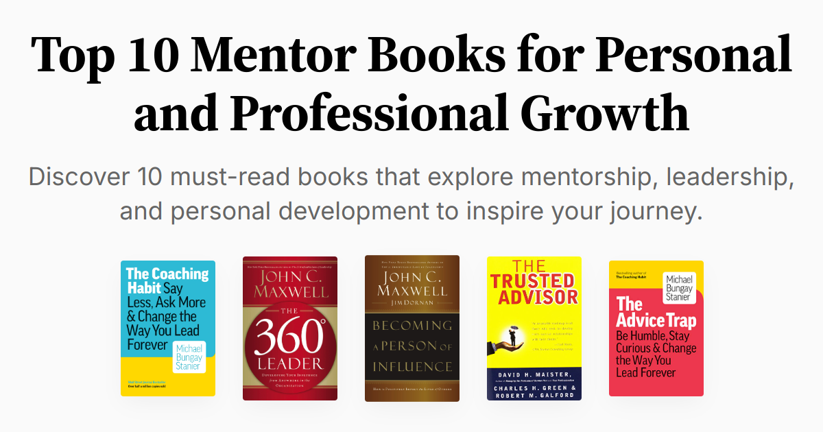Top 10 Mentor Books for Personal and Professional Growth | Summary & Audio
