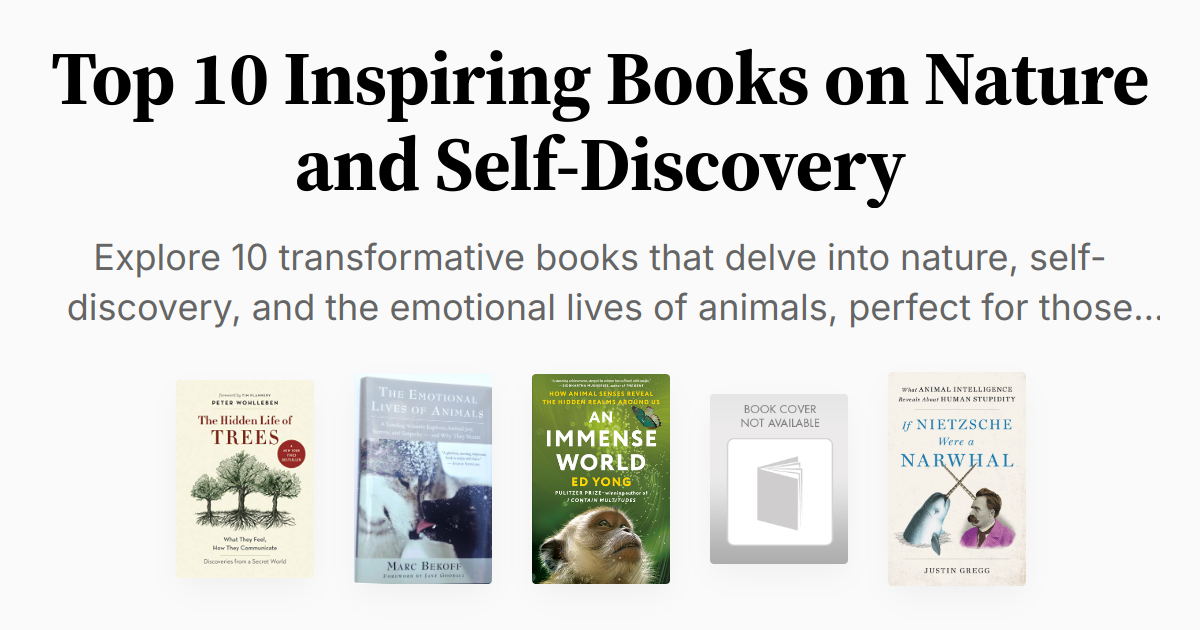 Top 10 Inspiring Books on Nature and Self-Discovery | Summary & Audio