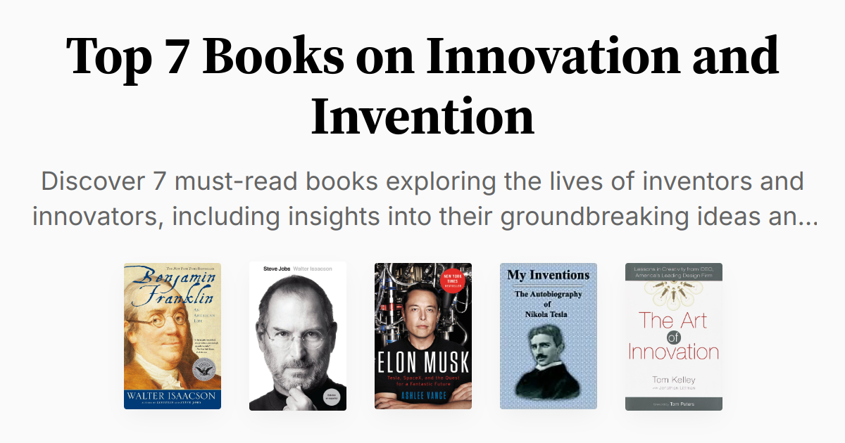 Top 7 Books on Innovation and Invention | Summary & Audio