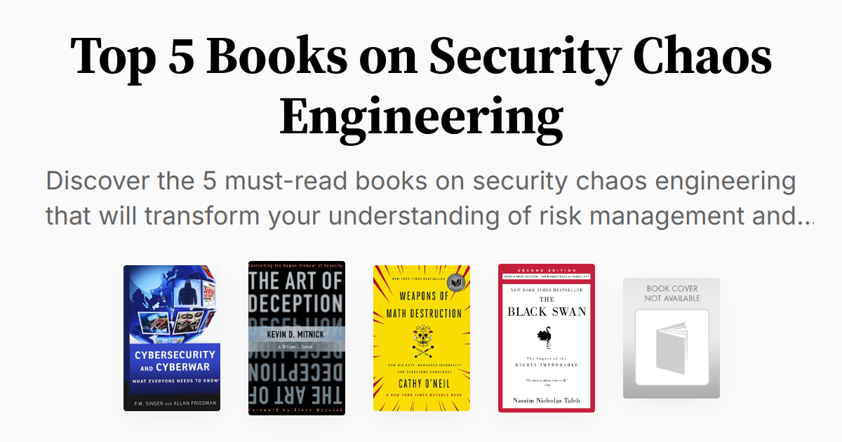 Top 5 Books on Security Chaos Engineering | Summary & Audio