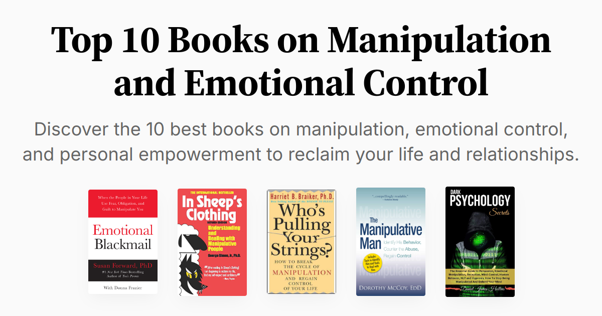 Top 10 Books on Manipulation and Emotional Control | Summary & Audio