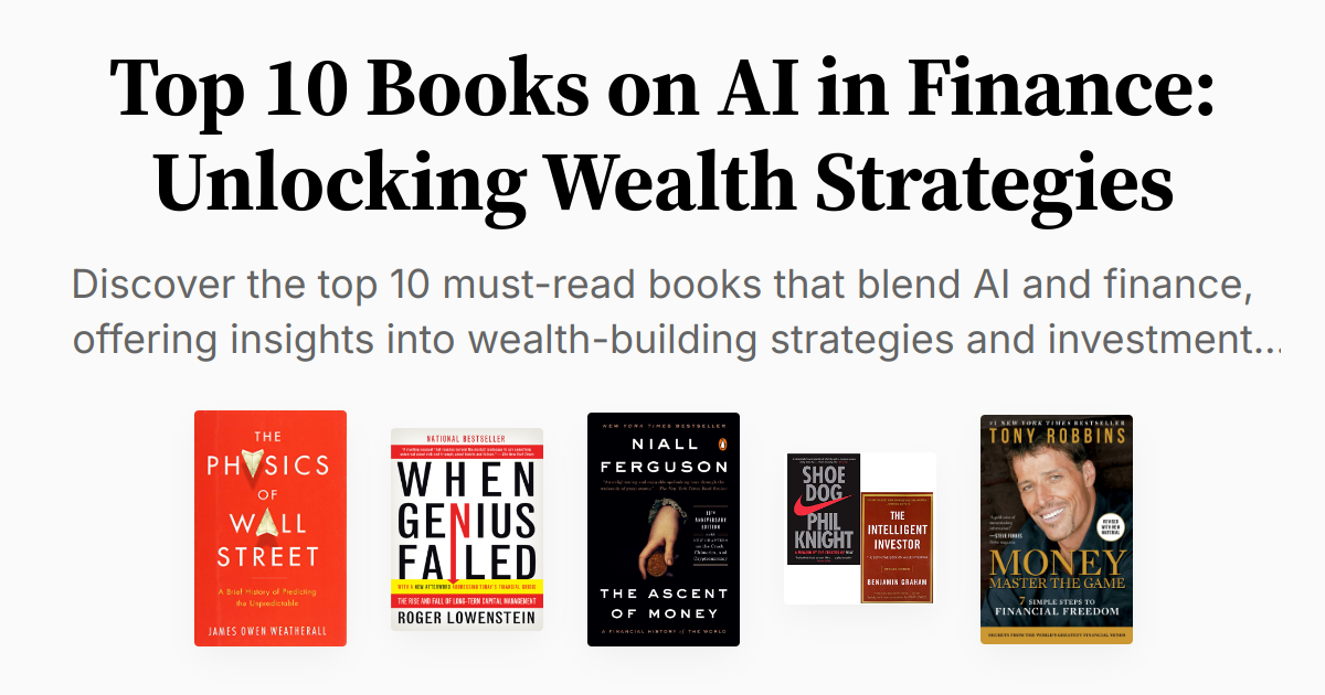 Top 10 Books on AI in Finance: Unlocking Wealth Strategies | Summary ...