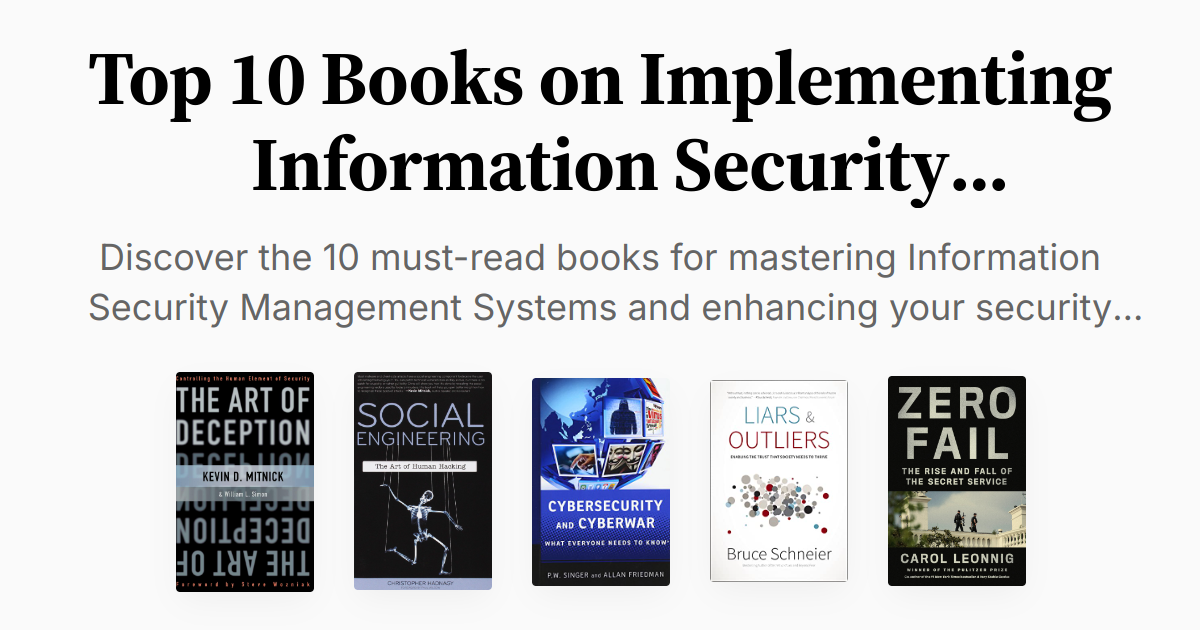 Top 10 Books on Implementing Information Security Management | Summary ...