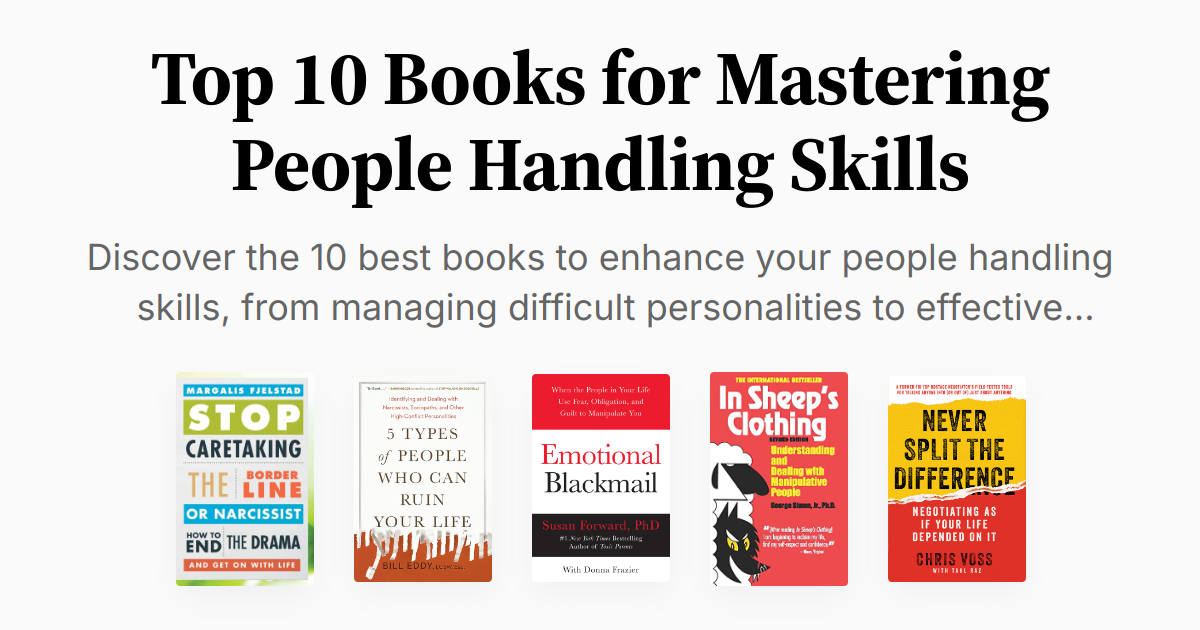 Top 10 Books for Mastering People Handling Skills | Summary & Audio