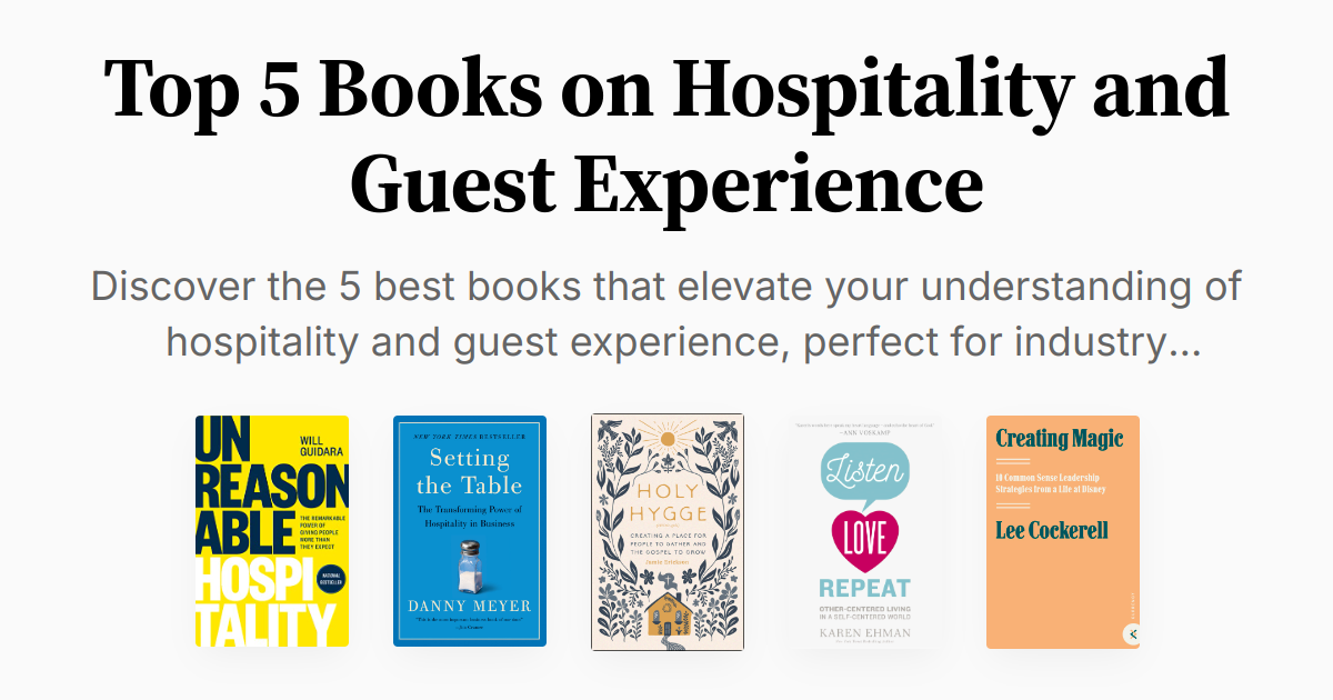 Top 5 Books on Hospitality and Guest Experience | Summary & Audio