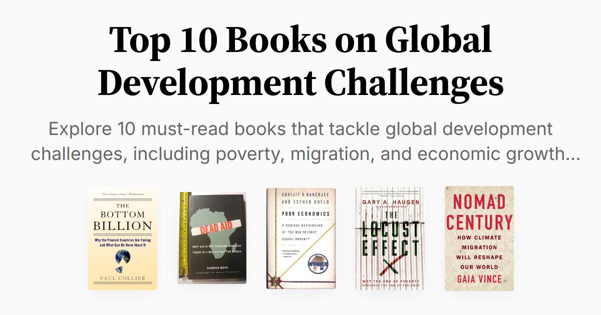 Top 10 Books on Global Development Challenges | Summary & Audio