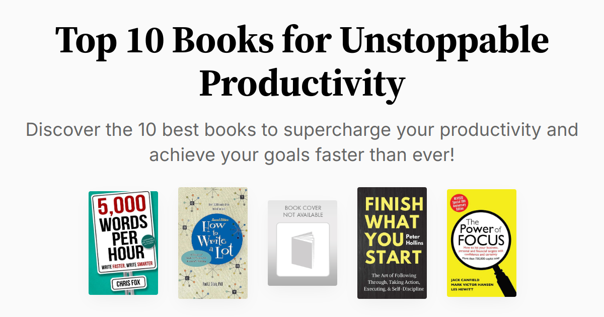 Top 10 Books for Unstoppable Productivity | Summary & Audio