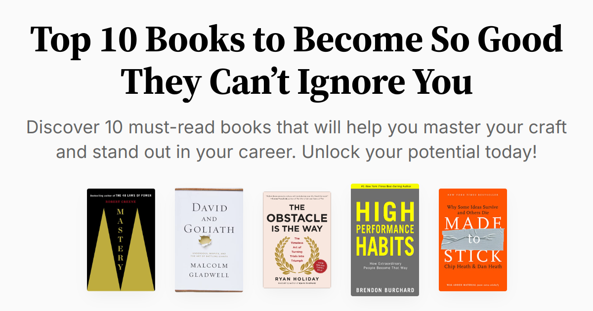 Top 10 Books to Become So Good They Can’t Ignore You | Summary & Audio