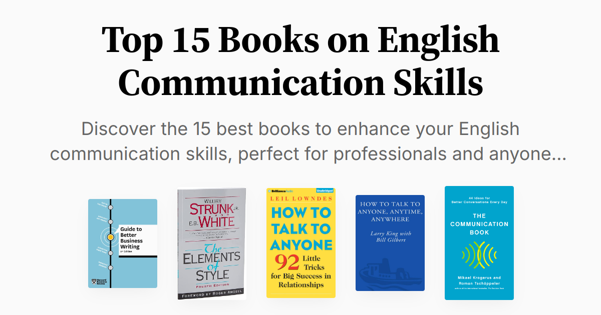 Top 15 Books on English Communication Skills | Summary & Audio