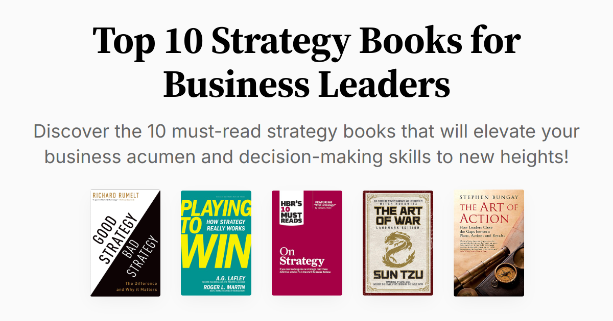 Top 10 Strategy Books for Business Leaders | Summary & Audio