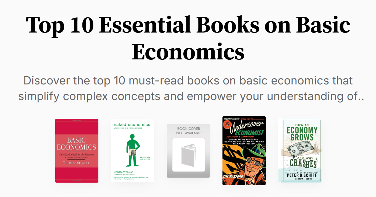 Top 10 Essential Books on Basic Economics | Summary & Audio