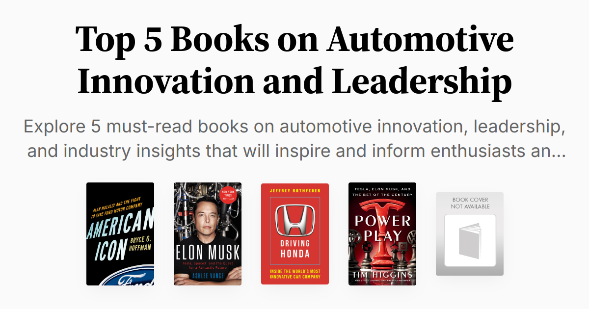 Top 5 Books on Automotive Innovation and Leadership | Summary & Audio