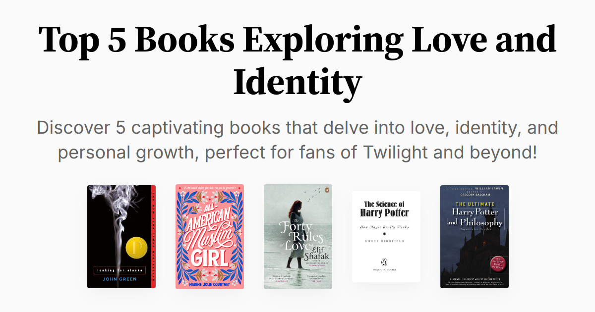 Top 5 Books Exploring Love and Identity | Summary & Audio