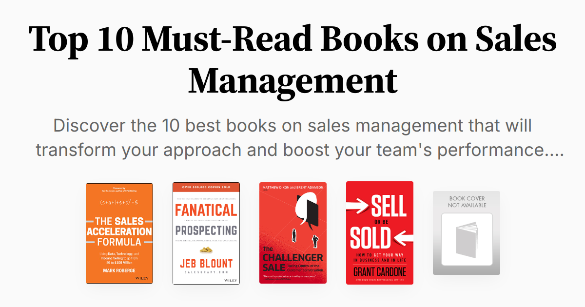 Top 10 Must-Read Books on Sales Management | Summary & Audio