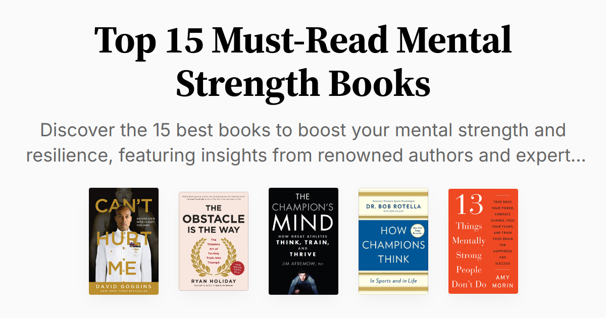 Top 15 Must-Read Mental Strength Books | Summary & Audio